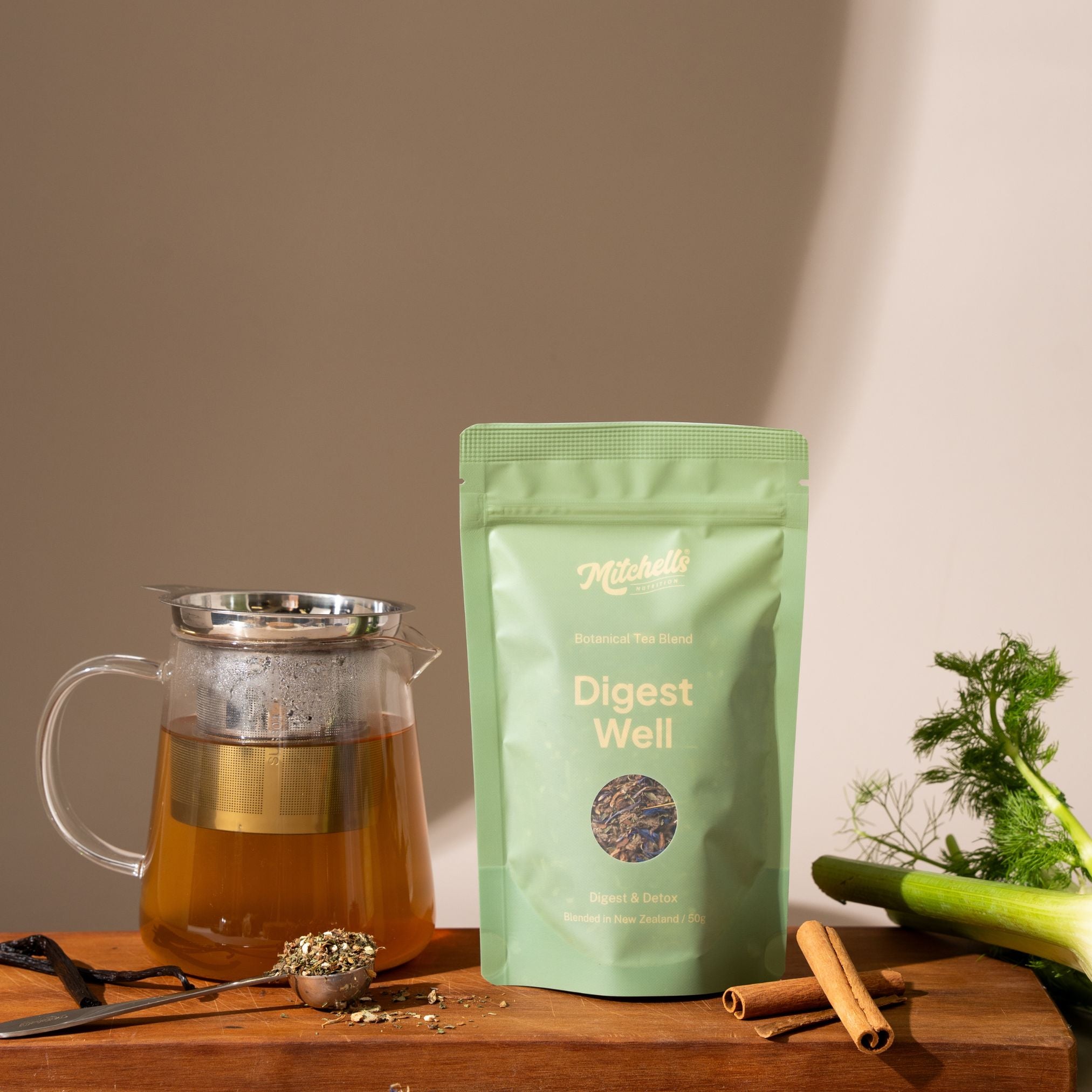 Mitchells Nutrition Botanical Tea Blend - Digest Well 50g – The ...