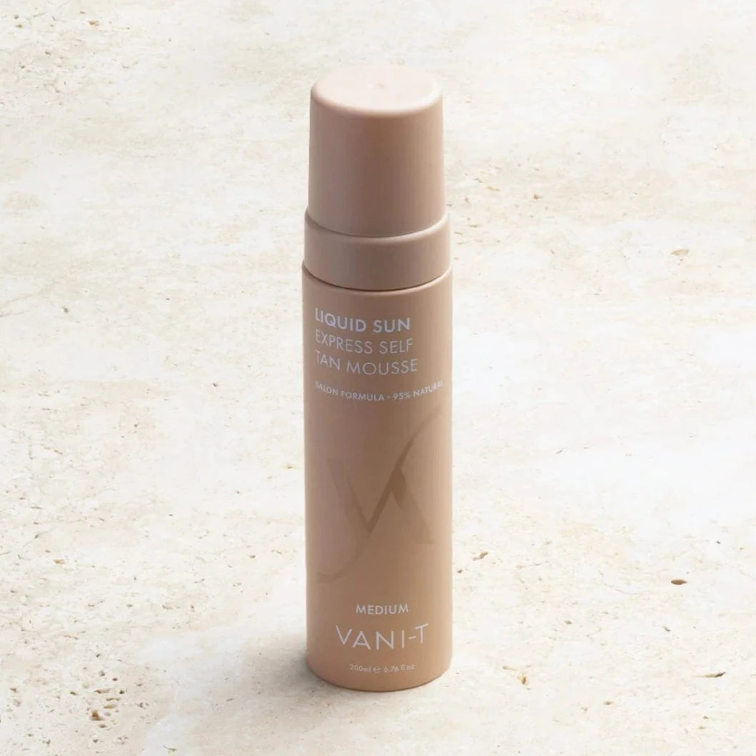 Vani-T: Liquid Sun Express Self Tan Mousse 200ml - MEDIUM – The ...