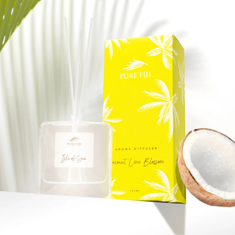 Pure Fiji Aroma Diffuser- Coconut Lime – The Sanctuary Beauty & Hair